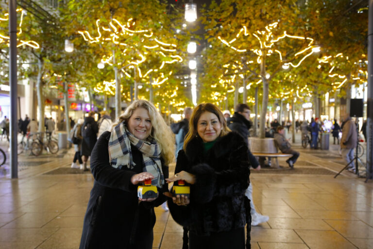 Frankfurter Zeil erstrahlt winterlich - Rhein Main Verlag